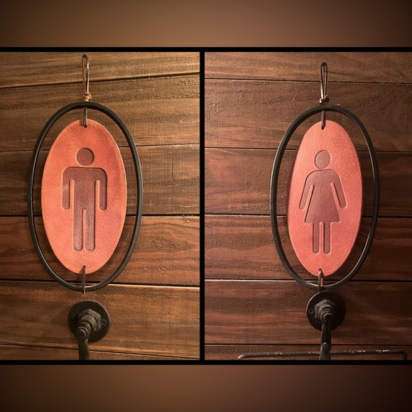 Accents | Men Ladies Restroom Signs Unique | Poshmark